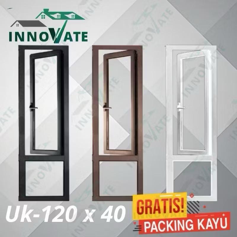 Jual IPB - (DAUN + KACA MATI 120X40 POLOS SINGLE) SET JENDELA ALUMINIUM ...