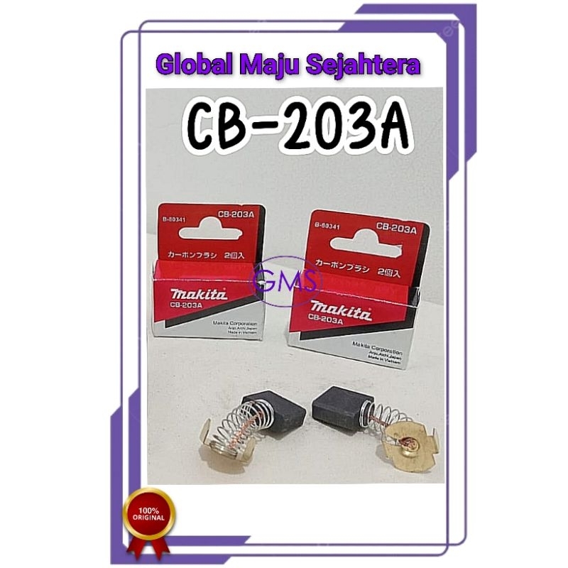 Jual Carbon Brush Makita CB 203 A Original / Spul / Sepul / Arang / Bostel / Kul | Shopee Indonesia