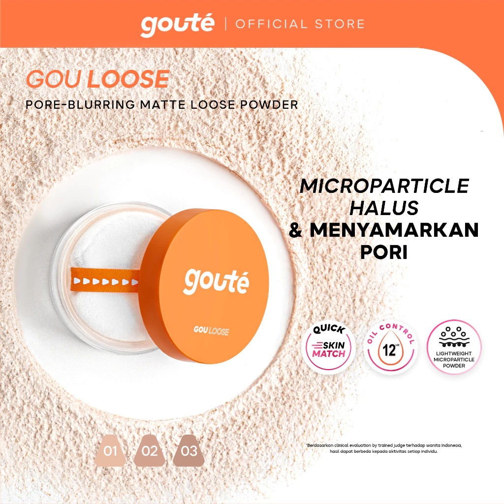 Jual gouté Gouloose - Matte Loose Powder with Smooth Finish - Pore ...