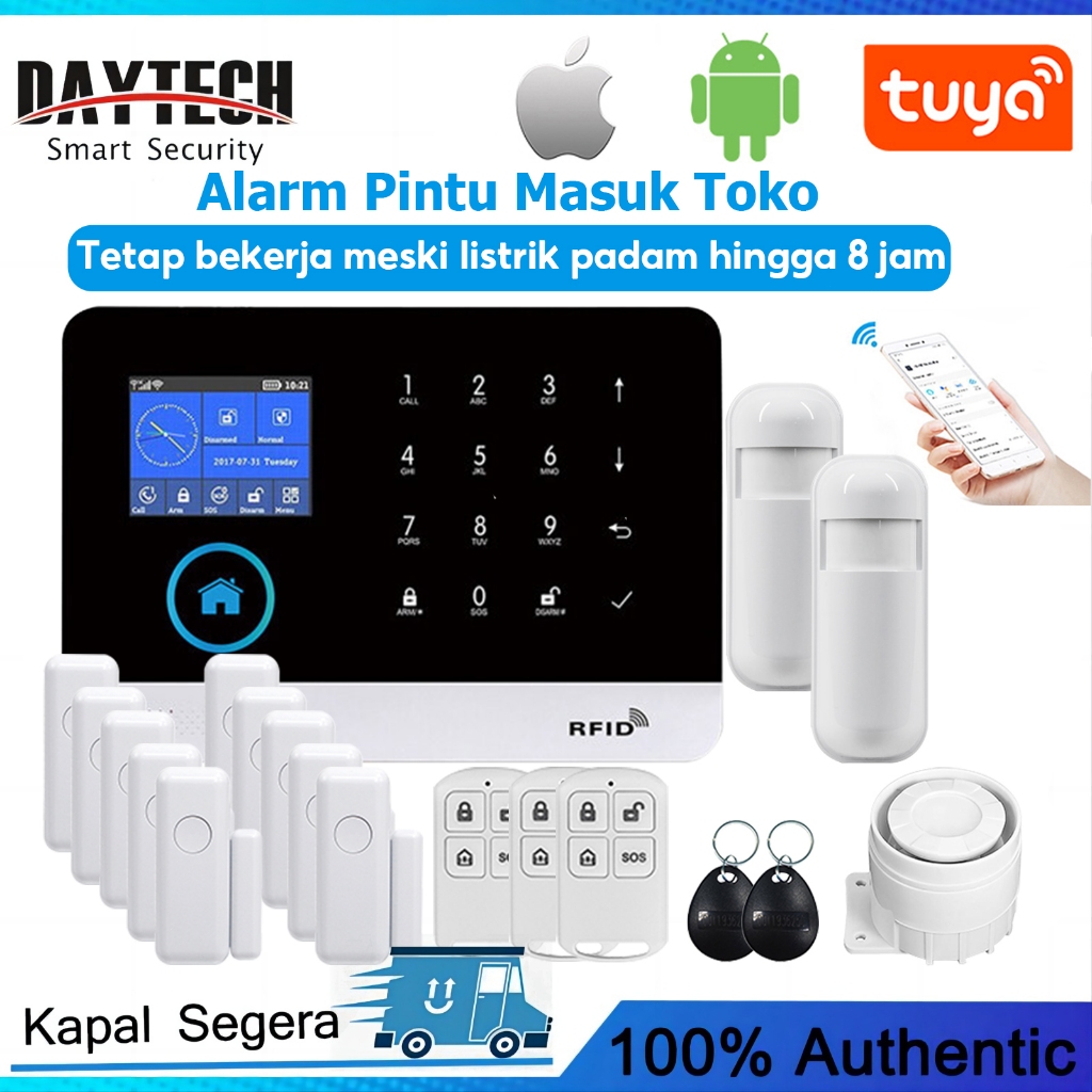 Jual Daytech TA01 Wireless WIFI GSM Alarm Rumah Tuya App Alarm System Kantor Toko Android IOS ...