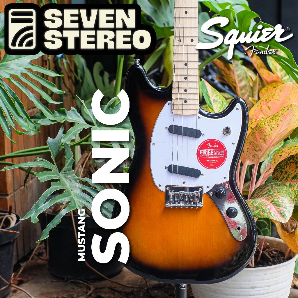 Jual Squier Sonic Series Mustang Electric Guitar | Shopee Indonesia