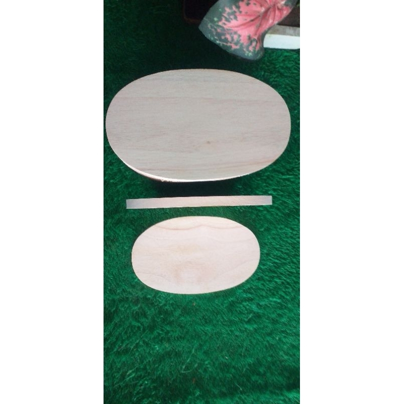 Jual talnan mahoni oval panjang 22 cm lebar 15 cm tebal 1,5 cm | Shopee ...