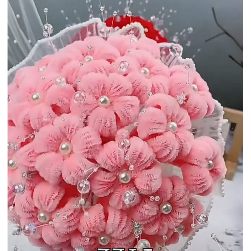 Jual paket Bunga buket kawat bulu [ belum bikin ] poppy mawar anggrek ...