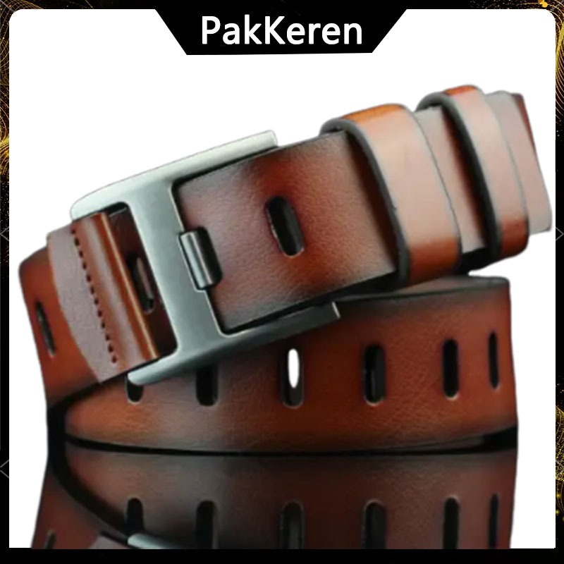 Jual PAKKEREN Kulit Asli Ikat Pinggang Kulit Pria Gasper Sabuk Kulit ...