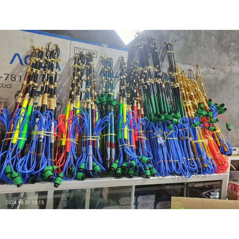 Jual STIK PANJANG STIK PANCING 3,6METER 5 NOZELL KUNINGAN, free packing ...