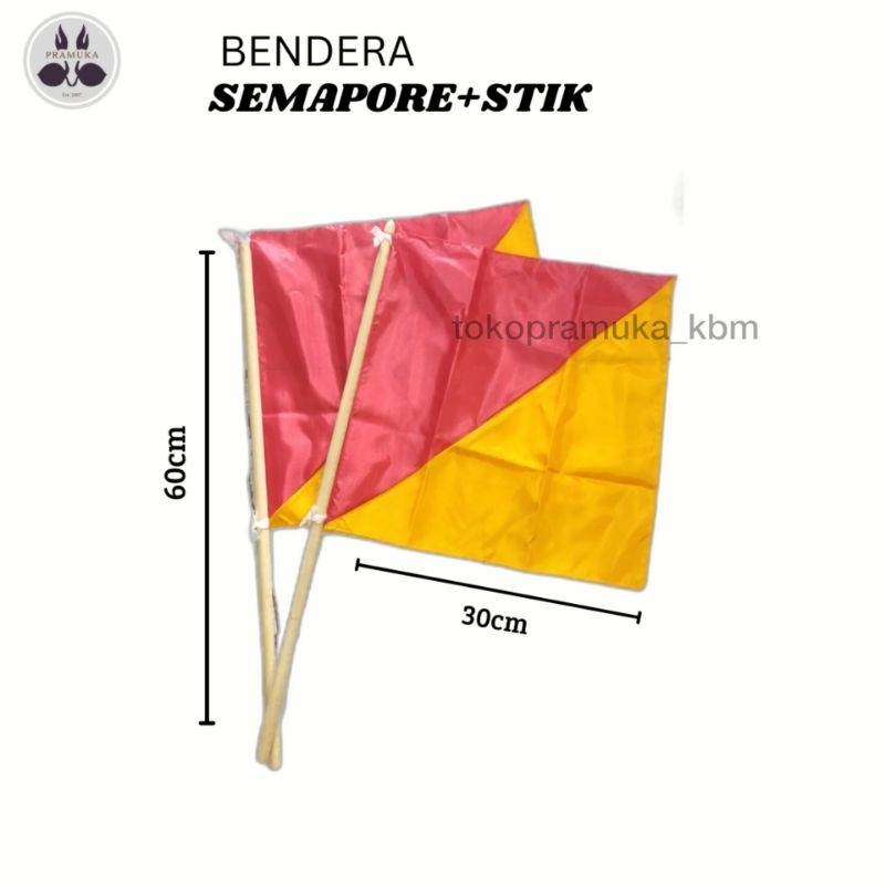 Jual Bendera Semaphore Pramuka + Stik Semaphore Pramuka | Shopee Indonesia