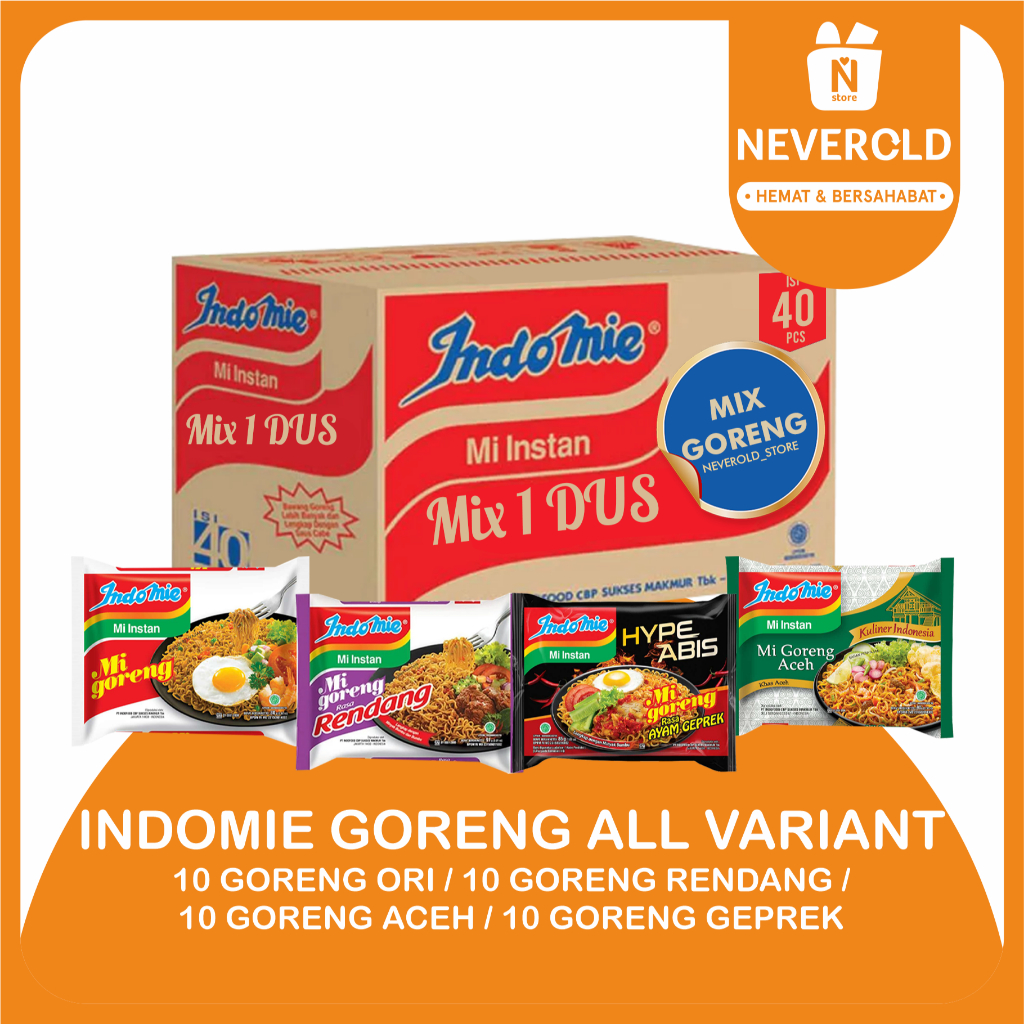 Jual INDOMIE 1 DUS - MIX GORENG ALL VARIANT | Shopee Indonesia