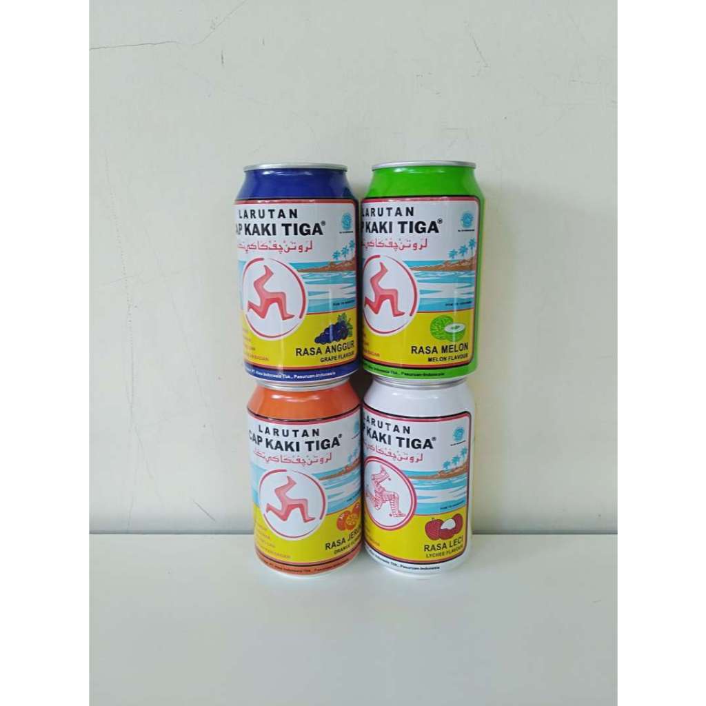 Jual Larutan Cap Kaki Tiga Kaleng 320 ML - Varian Rasa | Shopee Indonesia