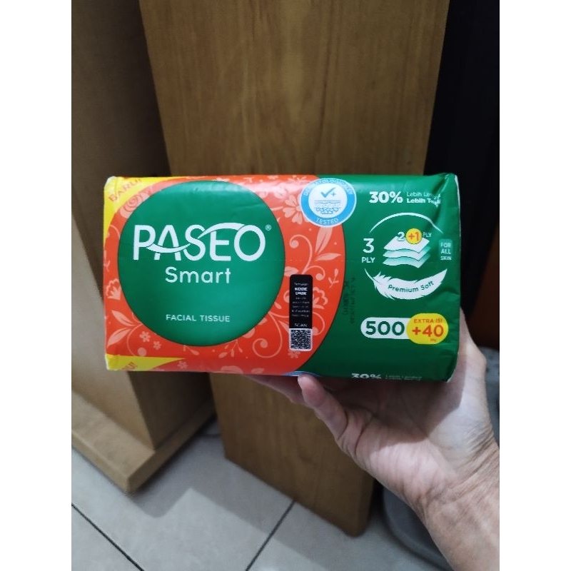 Jual Paseo Smart Tissue 3 ply isi 500+40 lembar | Shopee Indonesia