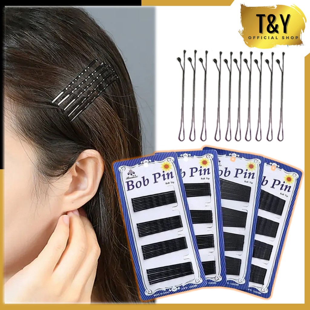 Jual T&Y Jepit Lidi Rambut Hair Pin Klip Set Penata Rambut 60Pcs Bob ...