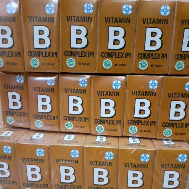 Jual vitamin b complex ipi 45 TABLET (1 SLOP = 1 LUSIN ISI 12) VIT B COMPLEK | Shopee Indonesia