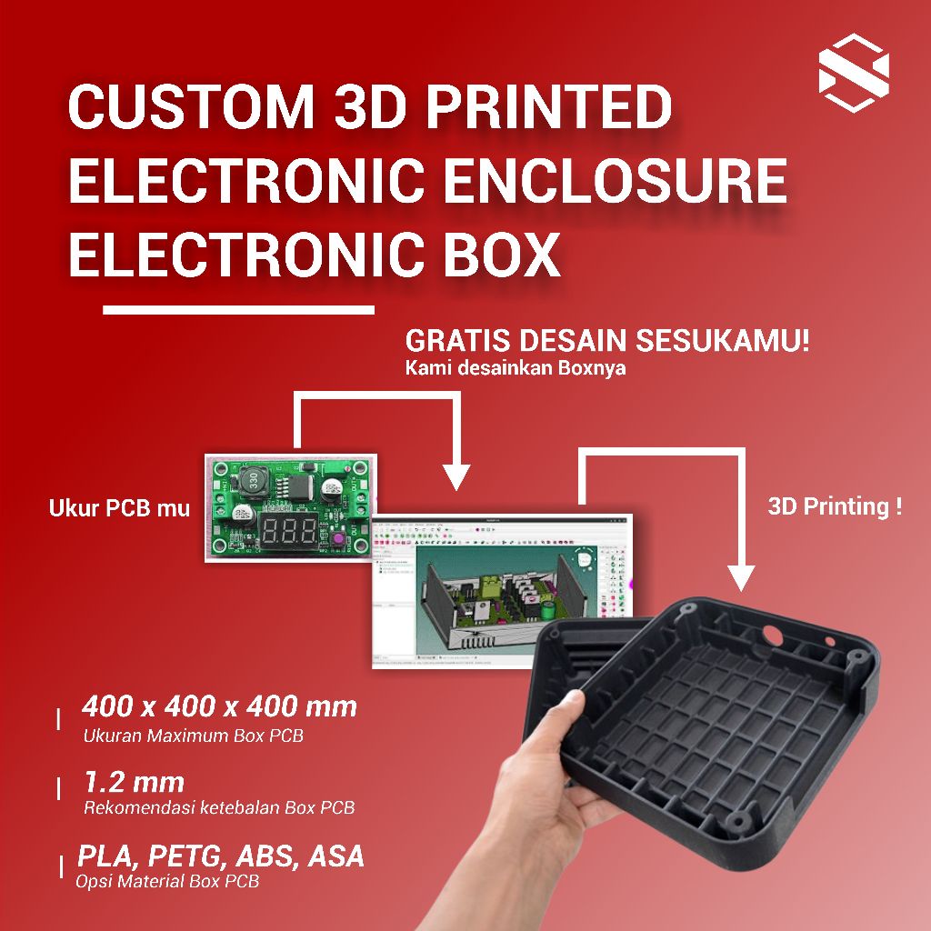Jual 3D PRINTING BOX / BOX PCB / BOX PCB CUSTOM / CASING PCB CUSTOM / PCB | Shopee Indonesia