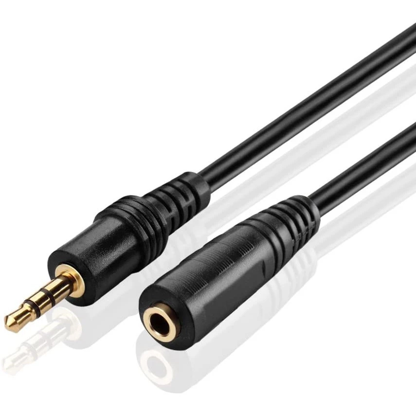 Jual Kabel Perpanjangan Aux 1.5 Meter Audio Jack 3.5mm Male To Female | Shopee Indonesia