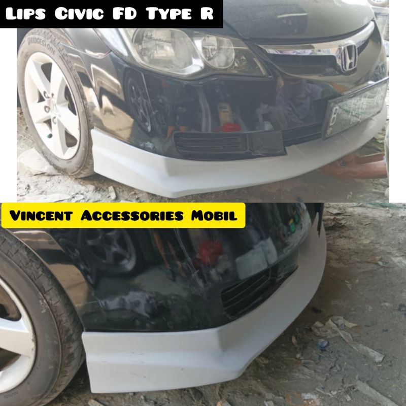 Jual Lips bemper Honda Civic Fd Mugen Type R 2006 2007 2008 2009 2010 2011 2012 Bodykit | Shopee ...