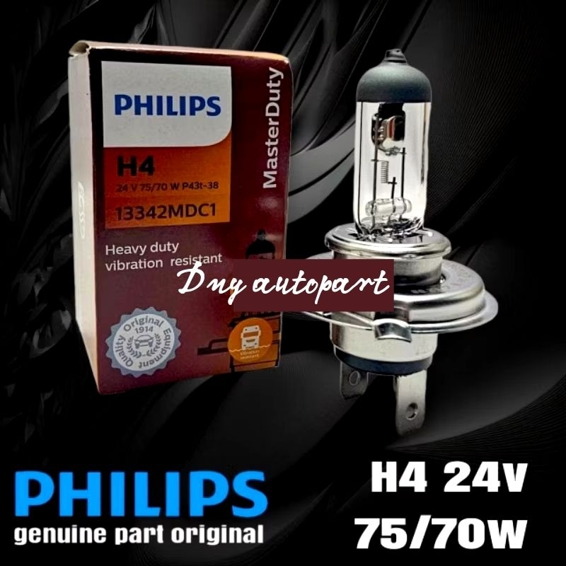Jual Bohlam Halogen Original PHILIPS H4 12V / 24V | Shopee Indonesia