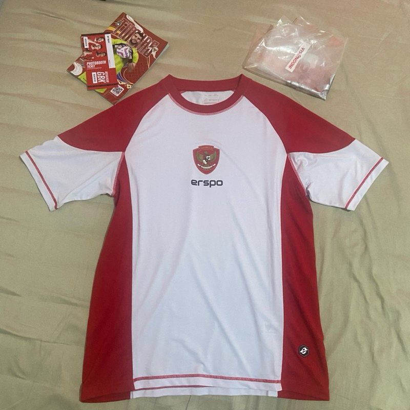 Jual Jersey Training Erspo Timnas Indonesia V2 Putih Merah Original 100 ...