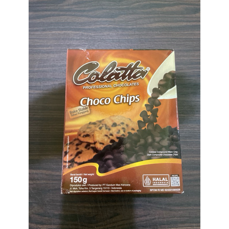 Jual colatta choco chips kemasan 150gr | Shopee Indonesia