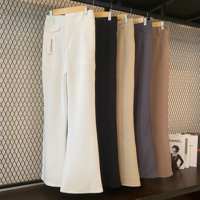 Jual ONENAWA | Celana Cutbray Oro Knit Wanita Highwaist | Knit Cutbray Wanita Premium | Shopee ...