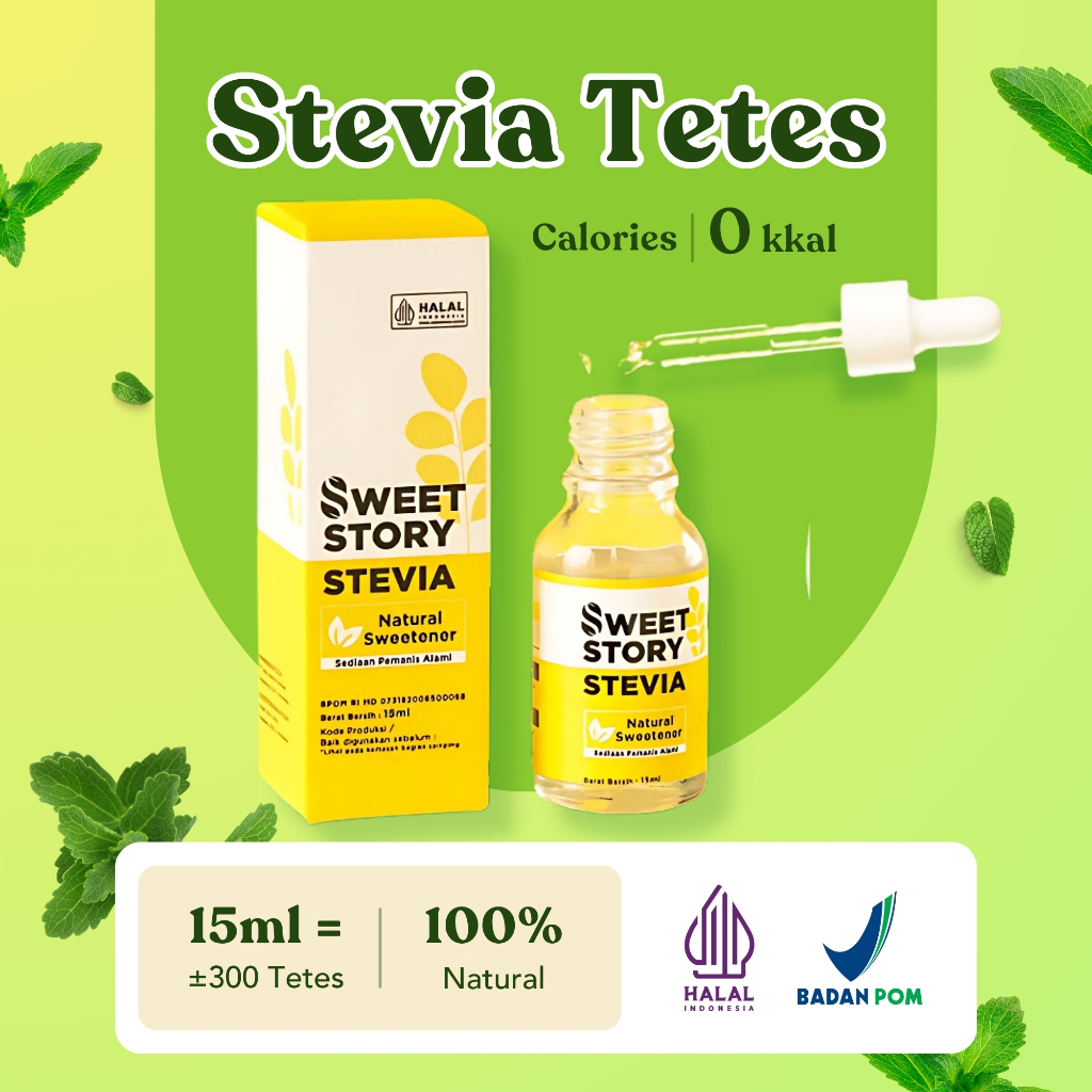 Jual Stevia Cair Pemanis Alami Pengganti Gula 15ML | Shopee Indonesia