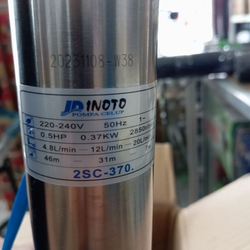 Jual POMPA SATELIT INOTO CELUP SUMERSIBLE 2SC370 0,5 HP BODI 2 inch ...
