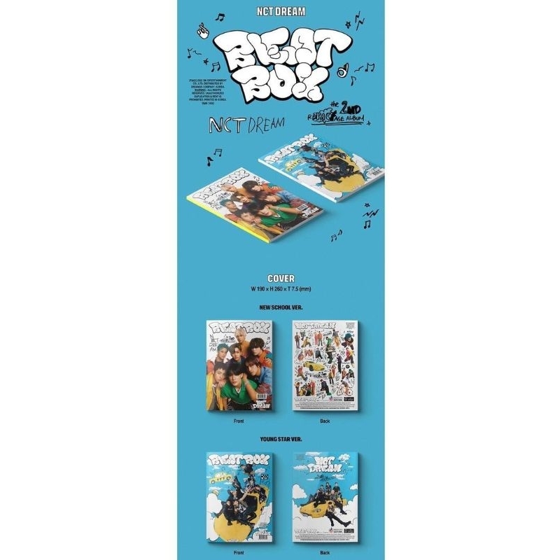 Jual album beat box nct dream full set, pc mark, new school ver ...
