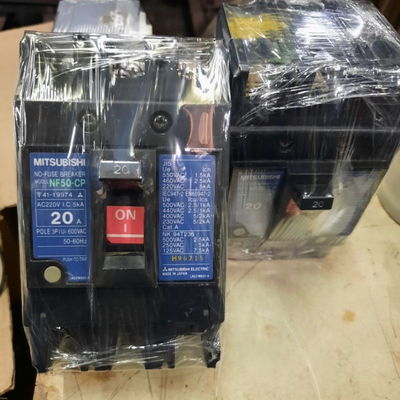 Jual mccb breaker nfb mitsubishi nf50- 20a 30a 40a 50a | Shopee Indonesia