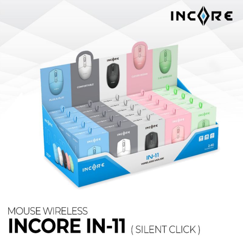 Jual MOUSE WIRELESS INCORE IN11 COLORFUL MURAH MERIAH | Shopee Indonesia
