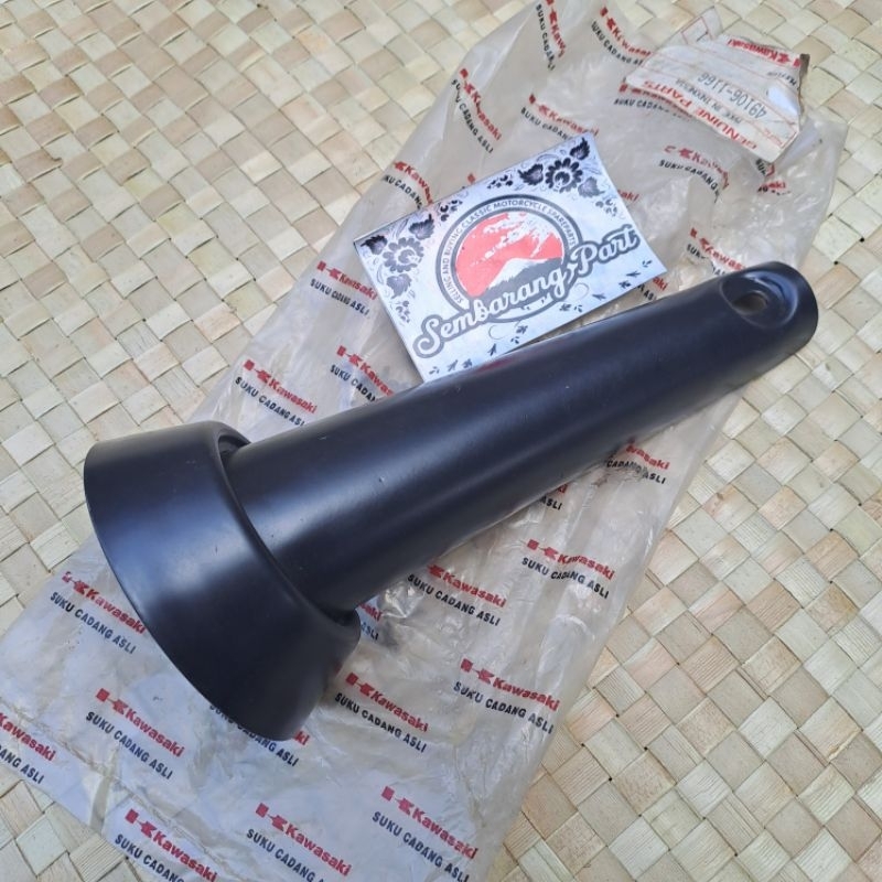 Jual COVER TUTUP LEHER KNALPOT MUFFLER KAWASAKI KAZE R KAZER ORIGINAL ...