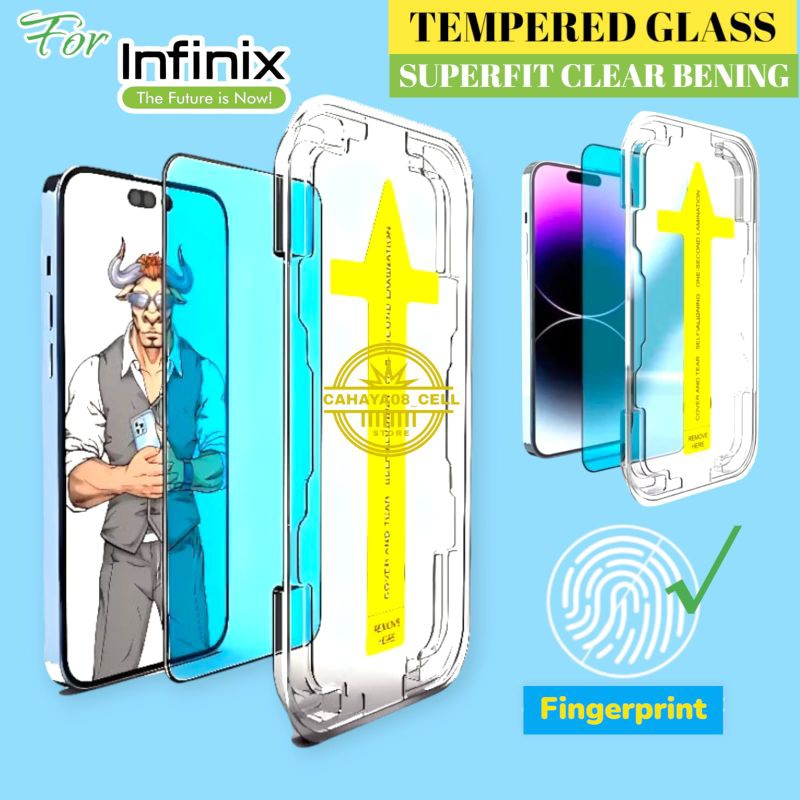 Jual Tempered Glass Instant Fit Clear Bening Infinix Smart 3 Plus+ 4 5 ...