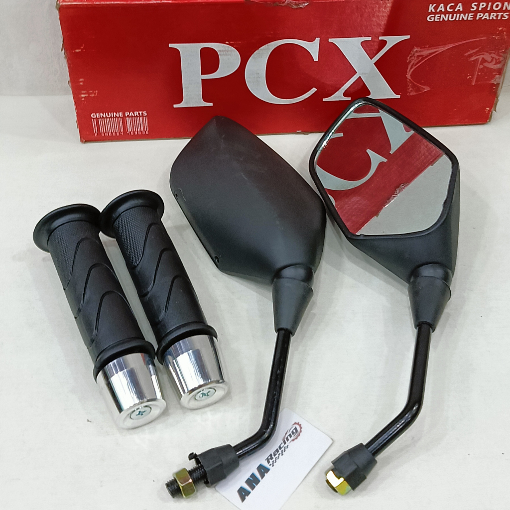 Jual Kaca Spion PCX standar untuk semua motor Honda 1 PAKET plus grip ...