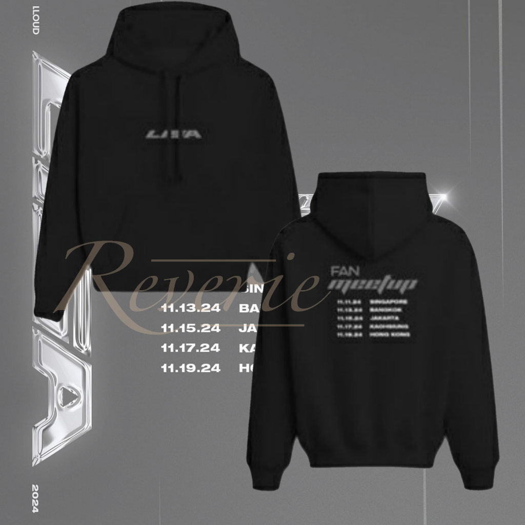 Jual HOODIE LISA ROCKSTAR FAN MEETING JKT HK SG BKK MERCH LILIES KPOP ...