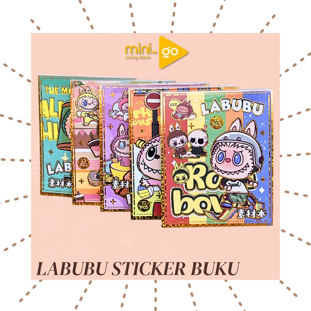 Jual Dodoben Sticker Buku Labubu / Stiker Labubu / Stiker Label Buku ...