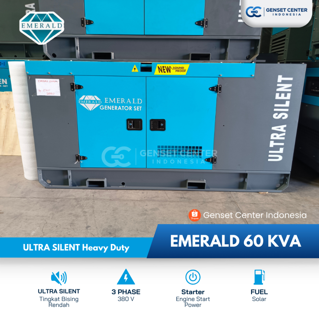 Jual Genset Emerald 60KVA - Genset Silent | Shopee Indonesia