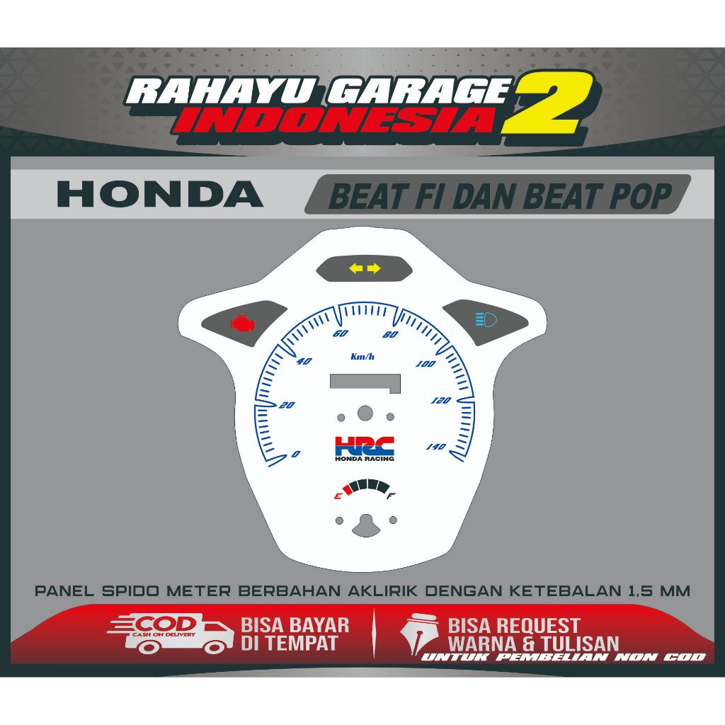 Jual PAPAN SPEEDOMETER CUSTOM HONDA BEAT FI | Shopee Indonesia