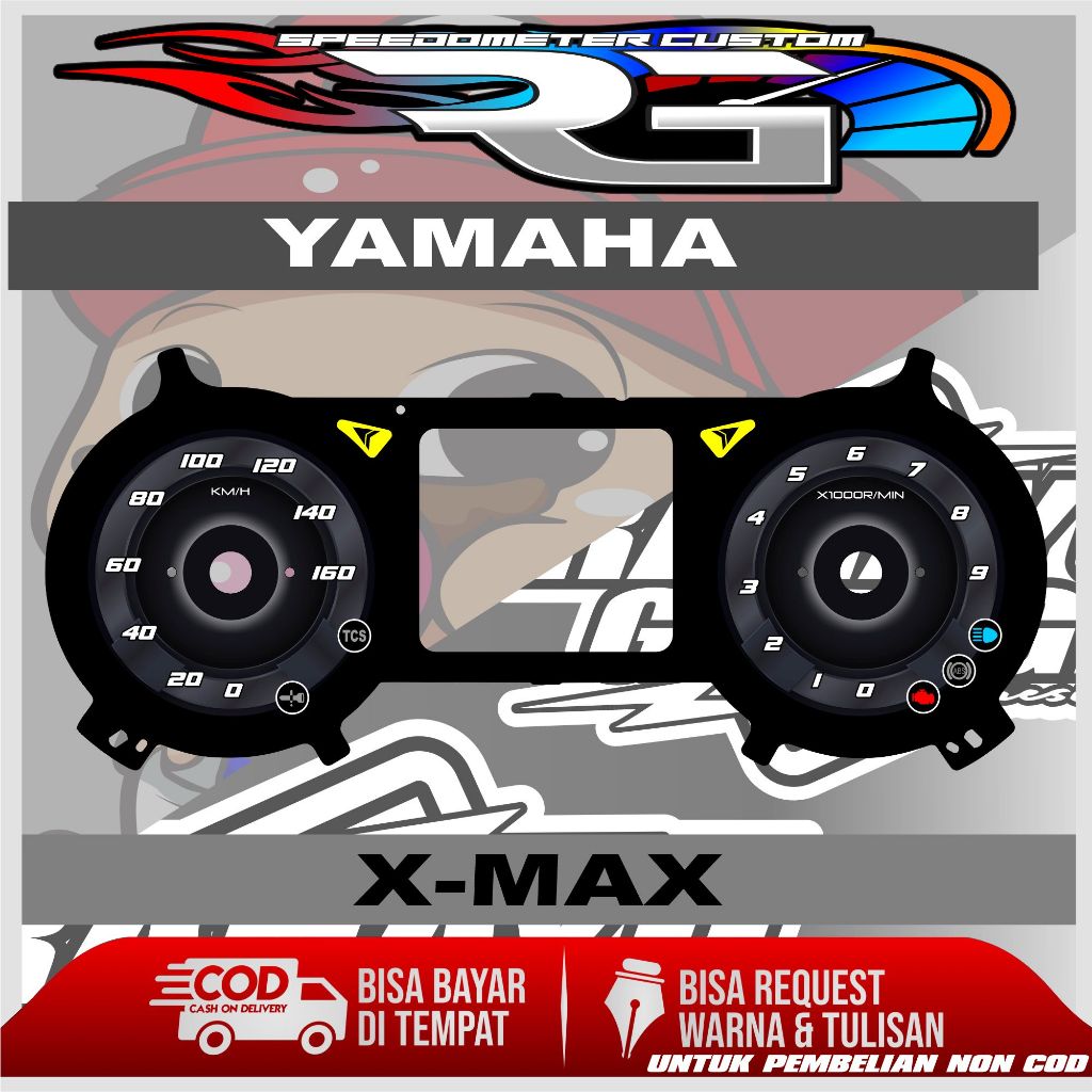 Jual PAPAN SPEEDOMETER CUSTOM XMAX 250 | Shopee Indonesia