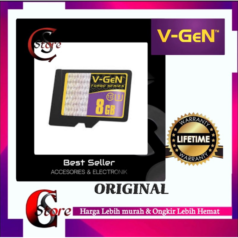 Jual HARGA MURAH MICRO SD CLASS 10 - ORIGINAL V-GEN TURBO NEW NON PACK ...