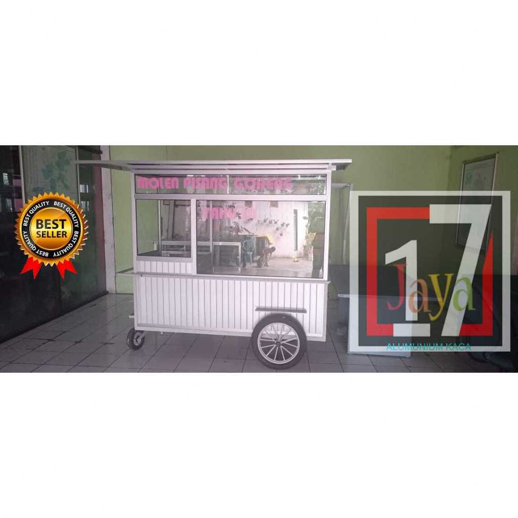 Jual BOOTH GEROBAK DORONG ETALASE - GEROBAK MARTABAK MOLEN PISANG ...