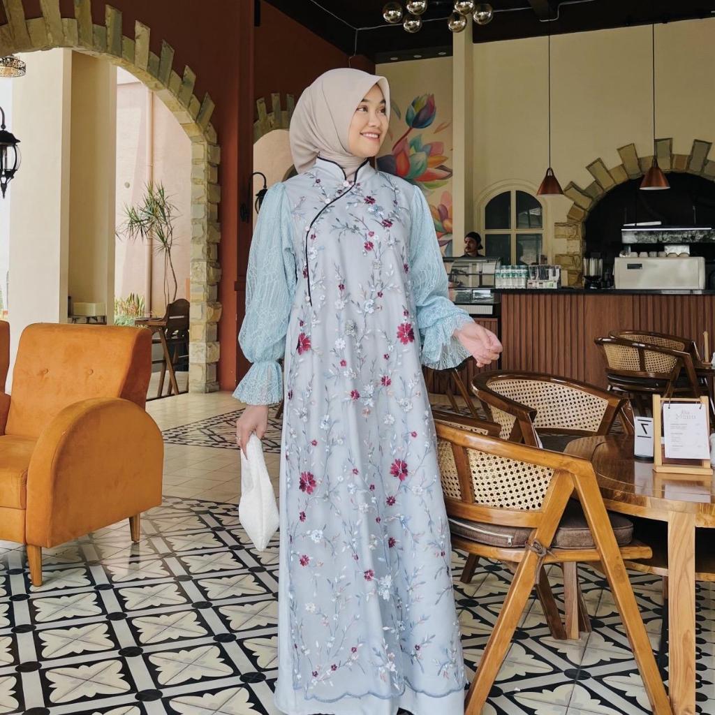 Jual OLIVIAMO Himari Dress LD105 - Dress Kondangan | Shopee Indonesia