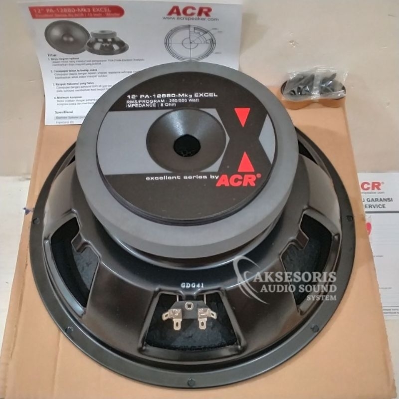 Jual Speaker ACR Excellent PA 12880 MK3 12inch 500 Watt Kualitas Bagus | Shopee Indonesia