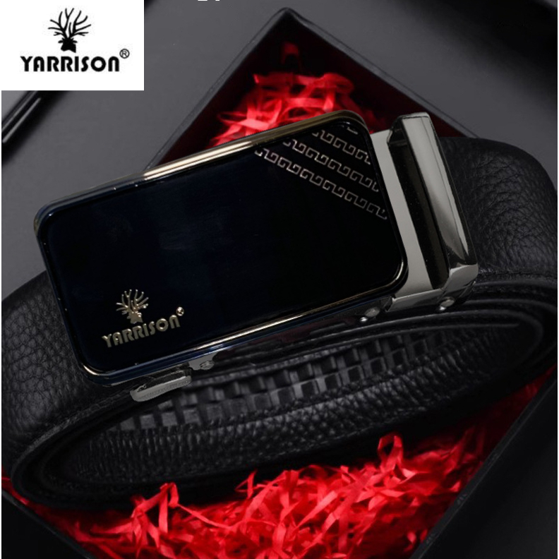 Jual Yarrison Belt tUKIPU Black Stainless Ikat pinggang/Sabuk pria ...