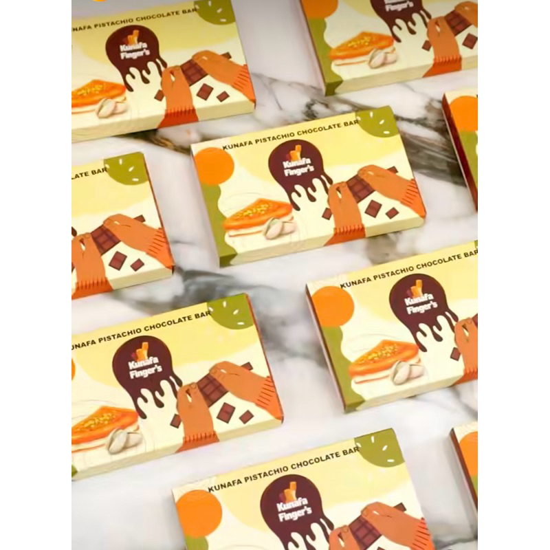 Jual kunafa pistachio chocolate bar made in by kunafa finger malaysia ...