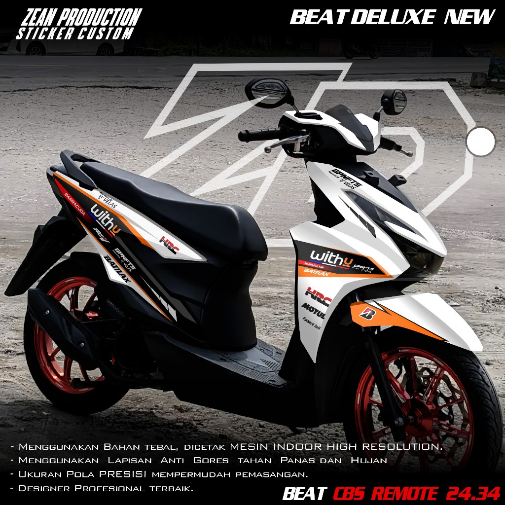 Jual (PROMO COD) TERBARU Decal Sticker Full body Honda Beat CBS STREET ...