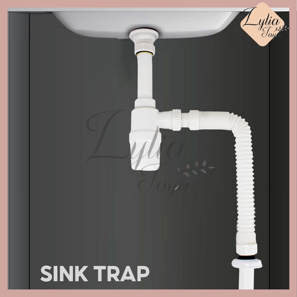 Jual Sifoon Wastafel Cuci Piring Sifoon Tarik 72 cm Putih G-316 ...