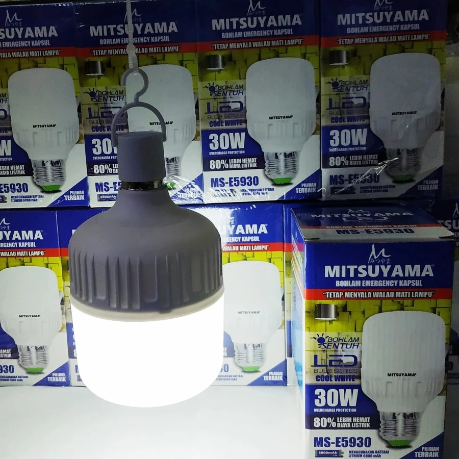 Jual Lampu Bohlam Emergency LED 30 Watt Mitsuyama MS-E5930 | Shopee Indonesia