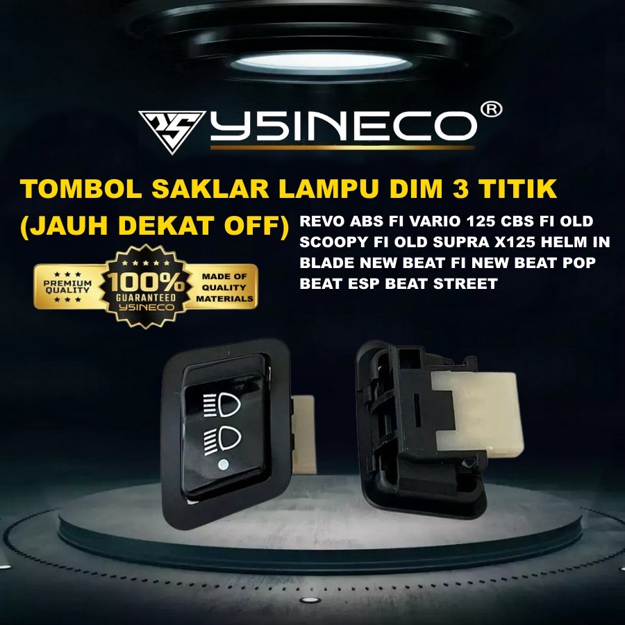 Jual Tombol Saklar Dimmer Lampu Motor Kotak 3 Mode On Off Dim Jauh ...