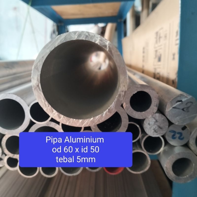 Jual Pipa Aluminium od 60 x id 50 x 100 (6063) | Shopee Indonesia