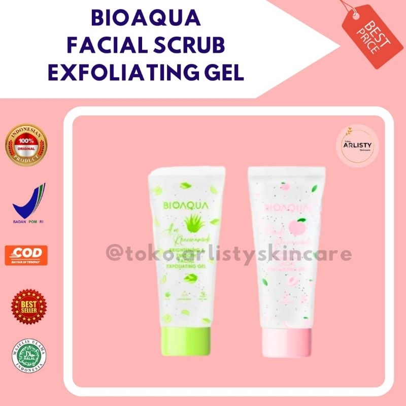 Jual Bioaqua Facial Scrub Exfoliating Gel 100g | Shopee Indonesia