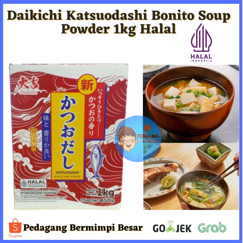 Jual Hondashi marutomo Daikichi Katsuodashi Bonito Soup Powder 1kg ...