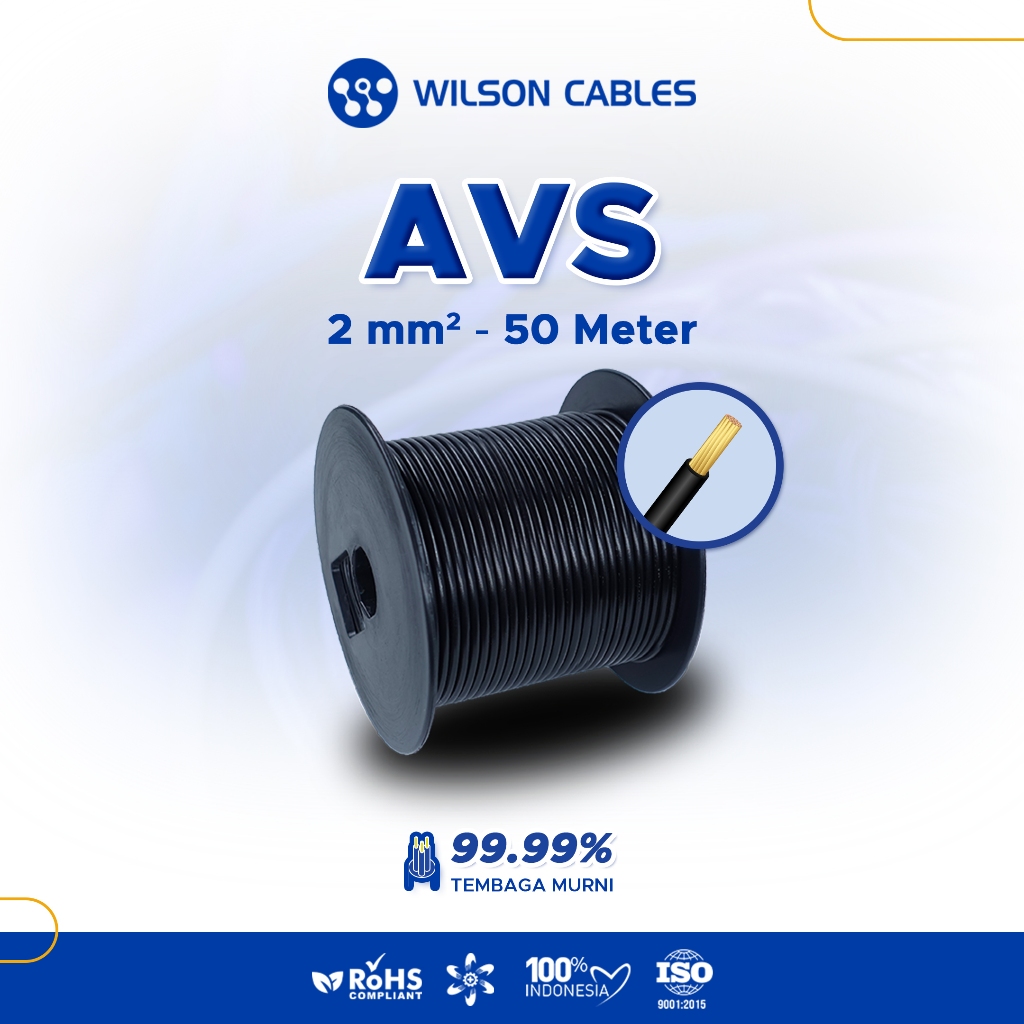 Jual WILSON CABLES - AVS 2 mm² 100 Meter Kabel Otomotif | Shopee Indonesia