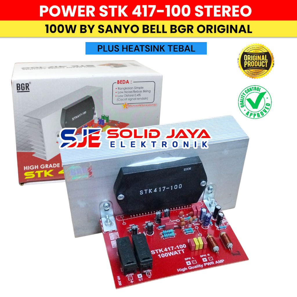 Jual KIT POWER STK 417-100 BY SANYO STEREO 100W KIT POWER AMPLIFIER STK ...